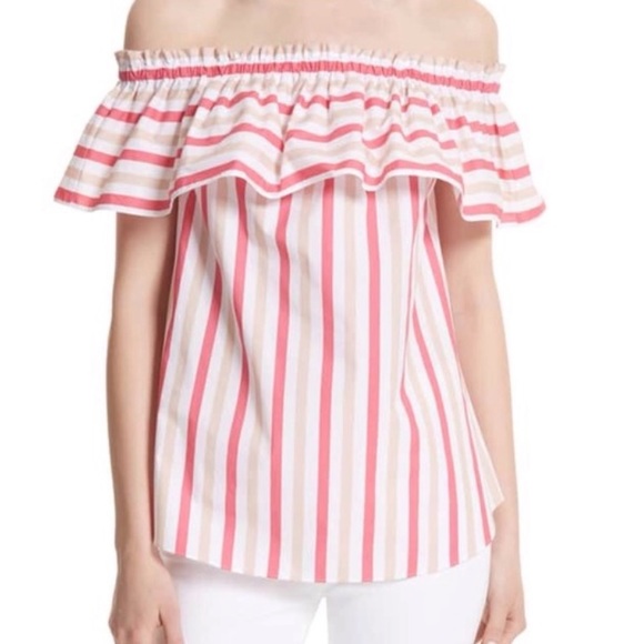 kate spade | Tops | Kate Spade Striped Off The Shoulders Top | Poshmark